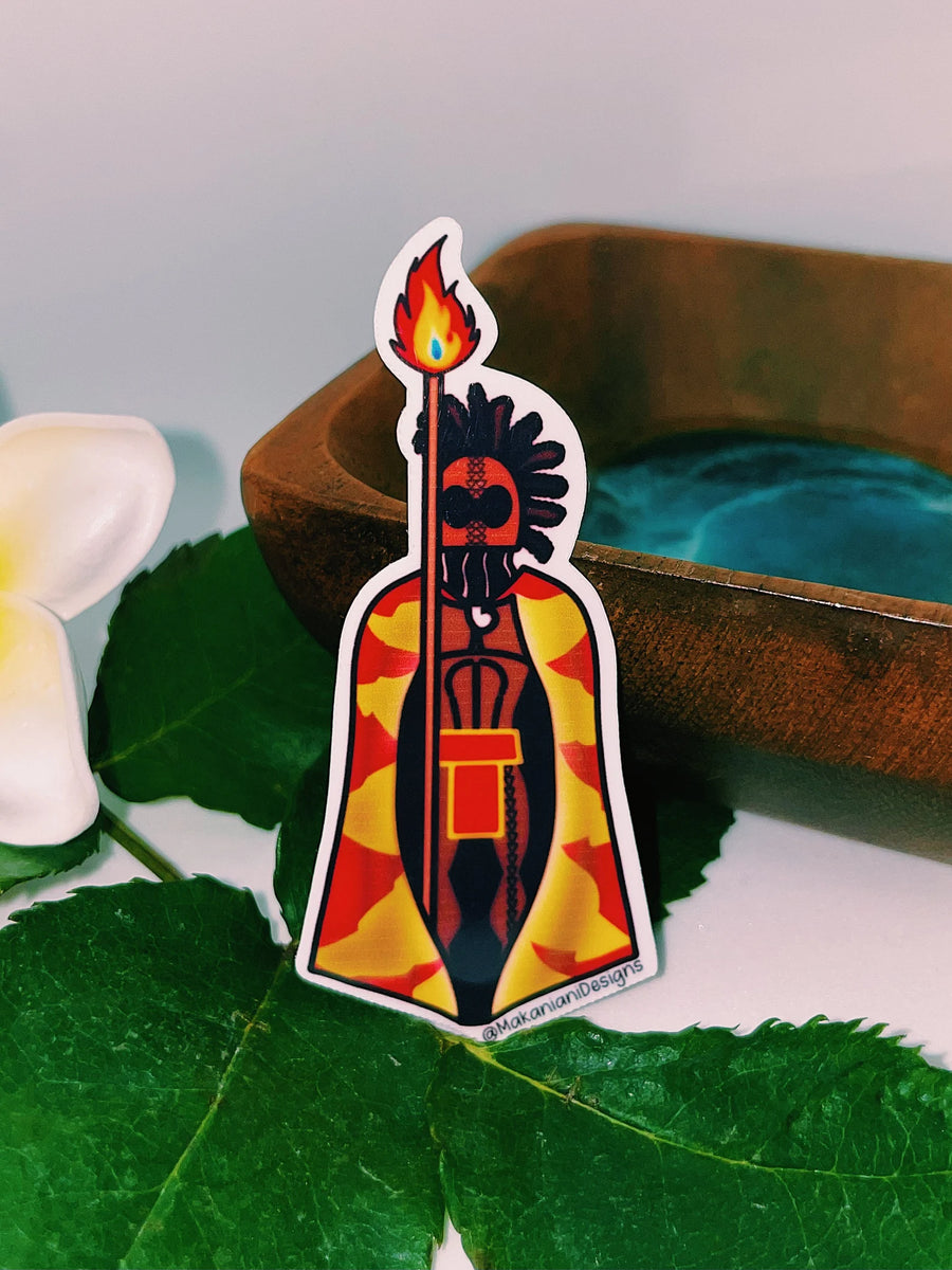 Hawaiian Warrior Sticker – Pretty Ululani